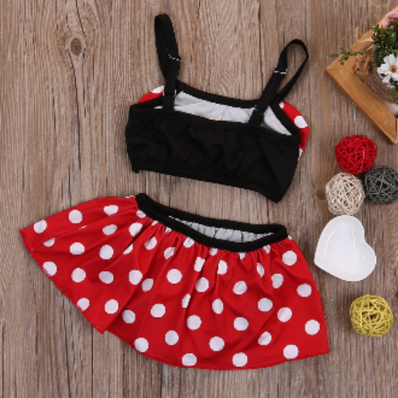 Swim Minnie Mouse Girls Bikini Swimsuit Poshmark